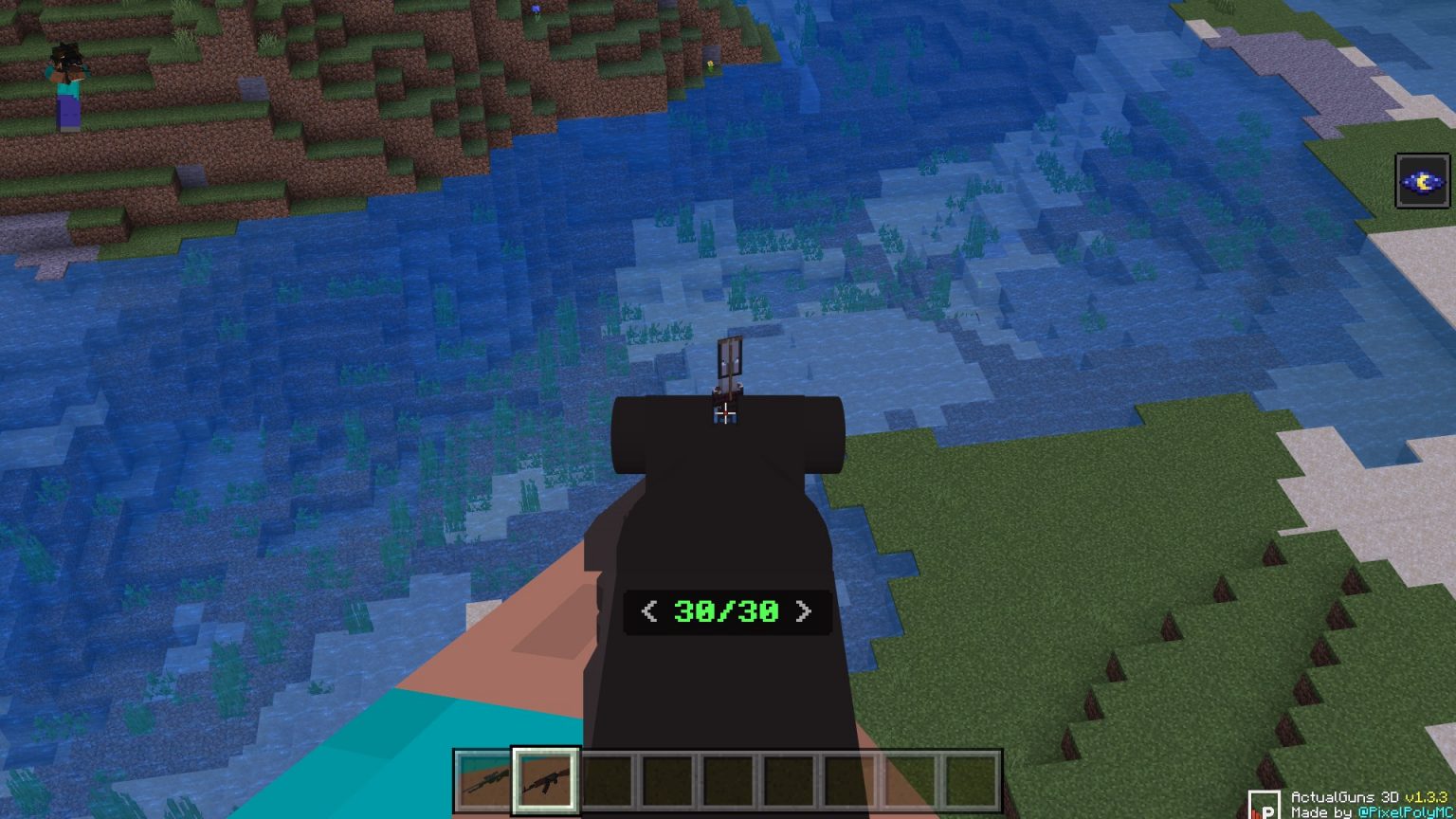 Мод «Настоящее оружие» для Minecraft Bedrock Edition