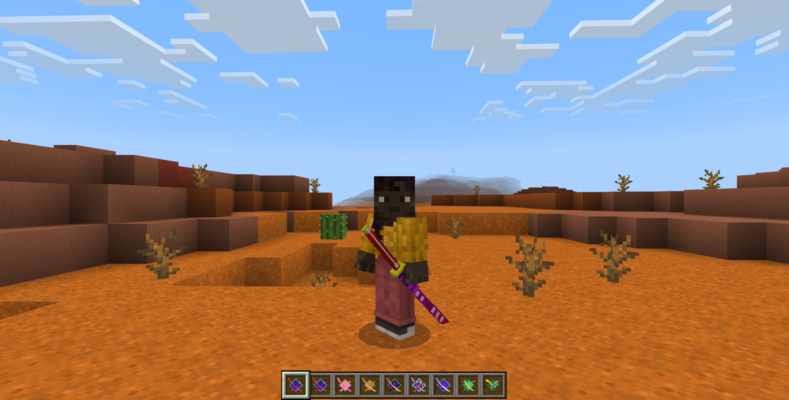 Мод «Режущие клинки» для Minecraft Bedrock Edition