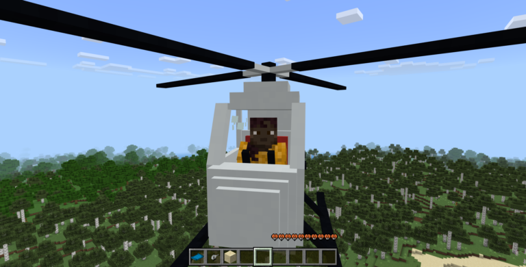 Мод «Вертолеты для выживания» для Minecraft Bedrock Edition