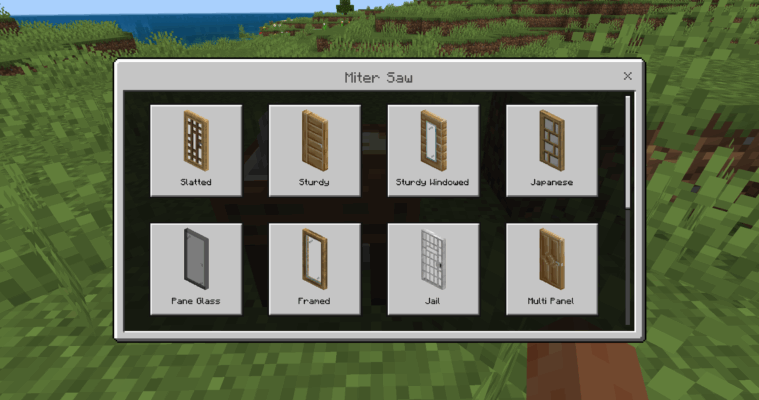 Мод «Современные двери» для Minecraft Bedrock Edition