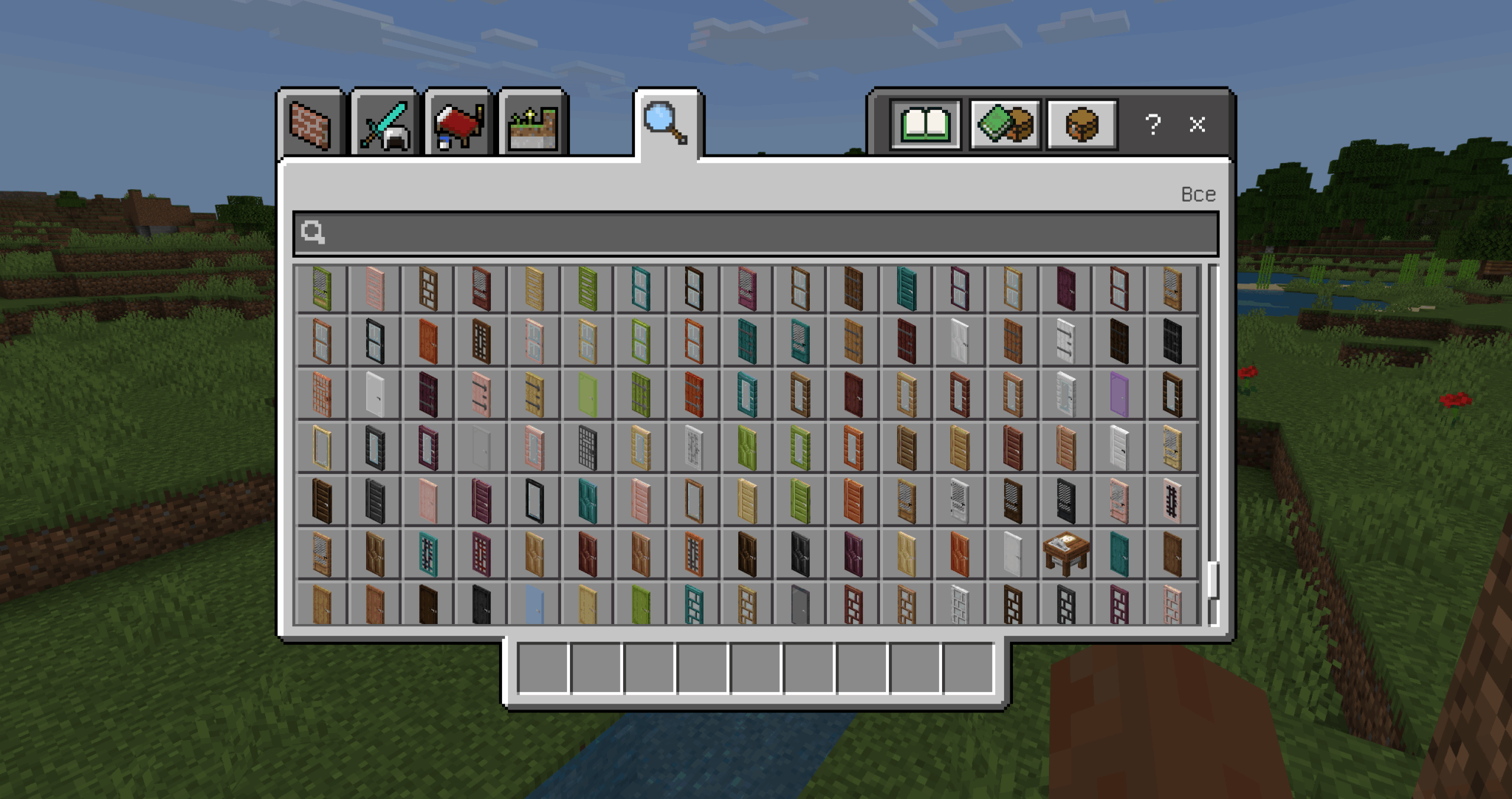 Мод «Современные двери» для Minecraft Bedrock Edition