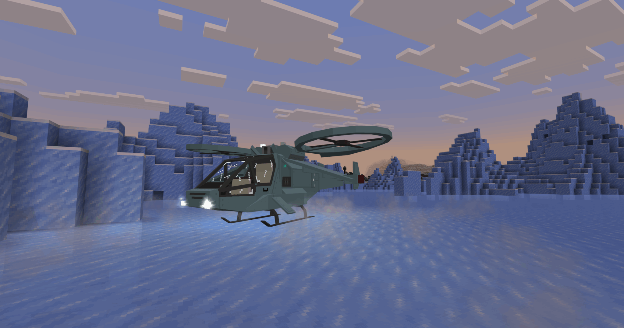 Мод на «Новые Вертолеты» для Minecraft Bedrock Edition