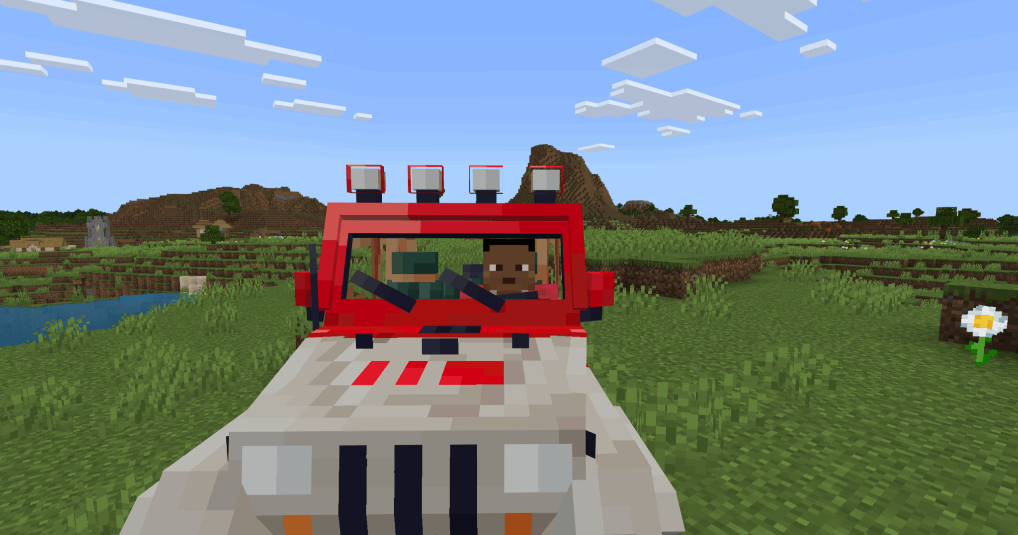 Мод на «Джип» для Minecraft Bedrock Edition