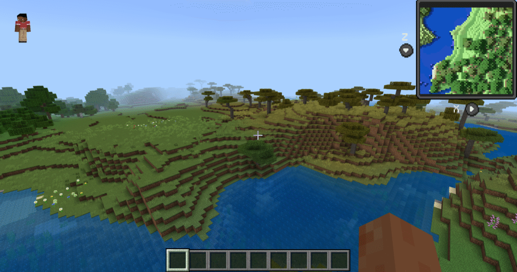 Мод «Мини-карта» для Minecraft Bedrock Edition